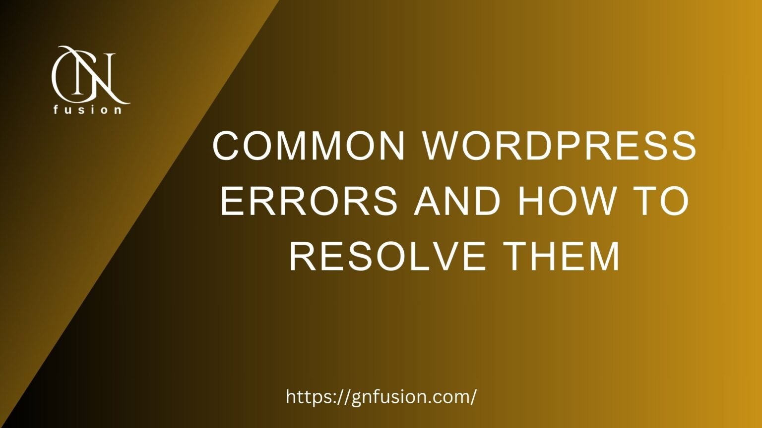 Common WordPress Errors and How to Resolve Them? Common WordPress Errors and How to Resolve Them?